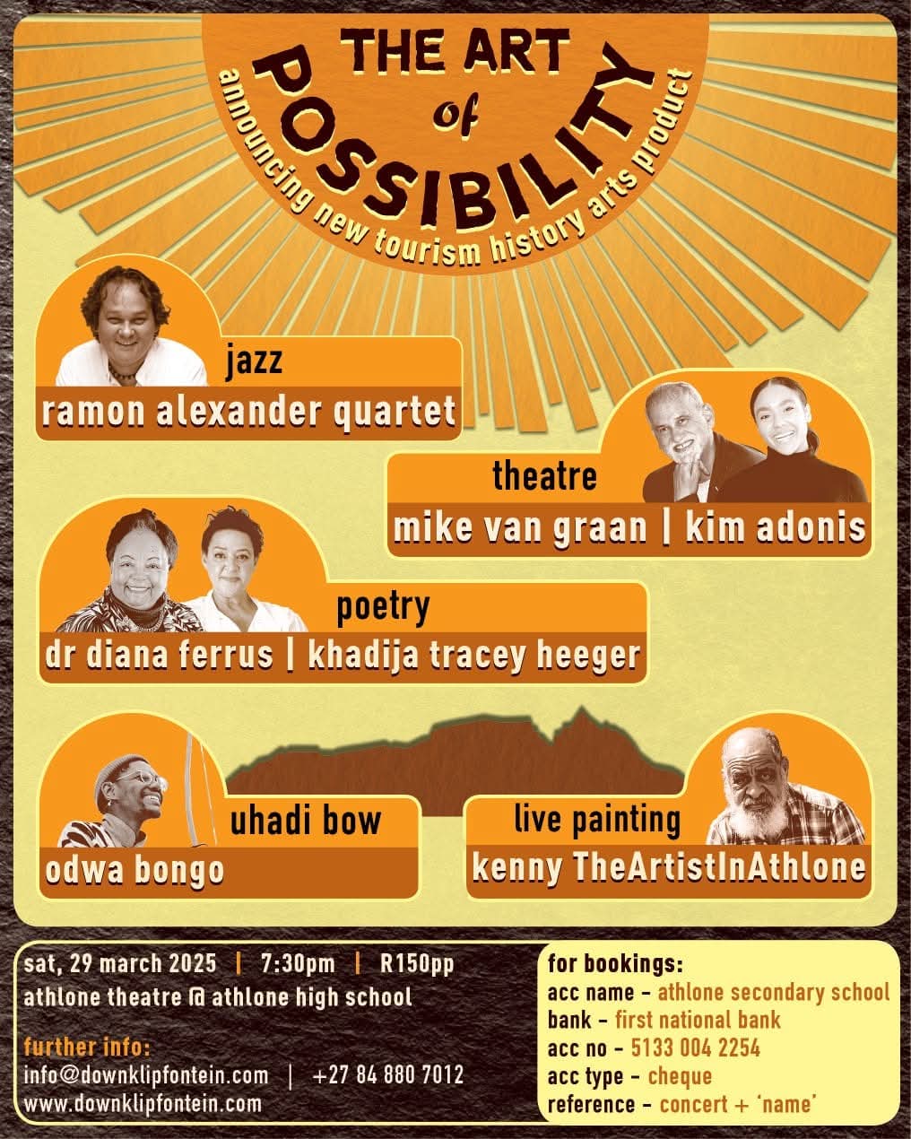 Kim Blanche Adonis shares stage with Jonathan Butler — Mike Van Graan